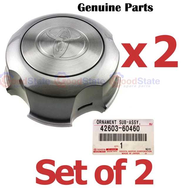 GENUINE LANDCRUISER 79 Series HDJ Wheel Rim Cover Center Hub Cap Set x2 ...