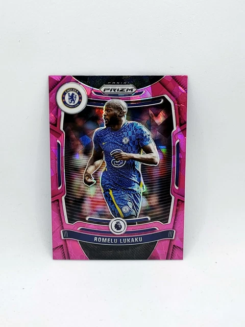 ROMELU LUKAKU - 2021/22 Panini Premier League Prizm Pink Cracked Ice ...