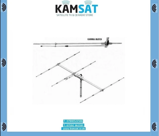 BASE STATION ANTENNA CB SIRIO SY27-3 3 ELEMENTI YAGI DX 26,5 - 30 MHz ...