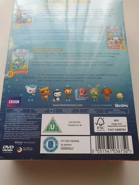 OCTONAUTS - THE First Collection DVD 2012 3-Disc Set BBC BOX SET NEW ...