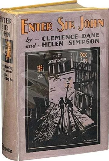 CLEMENCE DANE, HELEN Simpson / Enter Sir John 1st Edition 1928 $230.00 ...