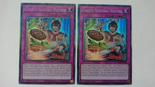 CHEF'S SPECIAL RECIPE x2 WISU-EN040 COLLECTOR'S RARE 1st Ed YUGIOH *NEW ...