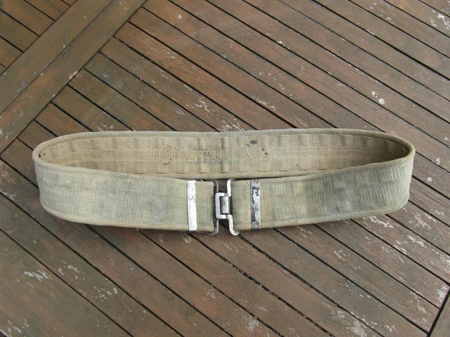 ORIGINAL WW2 BRITISH Army 1937 37 Pattern Webbing Belt 37 Inch Walking ...