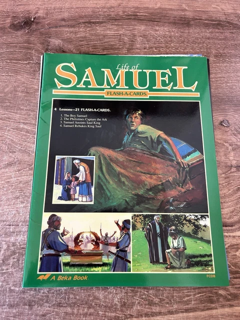 ABEKA BIBLE CURRICULUM Flash-A-Card Life Of Samuel Giant 15.5 Inch W ...