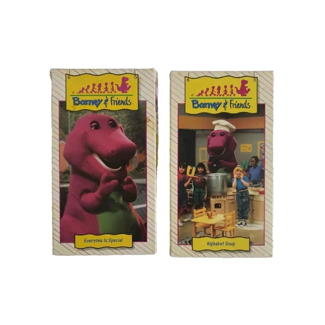 BARNEY & FRIENDS Everyone Is Special + Alphabet Soup VHS Bundle Lot ...