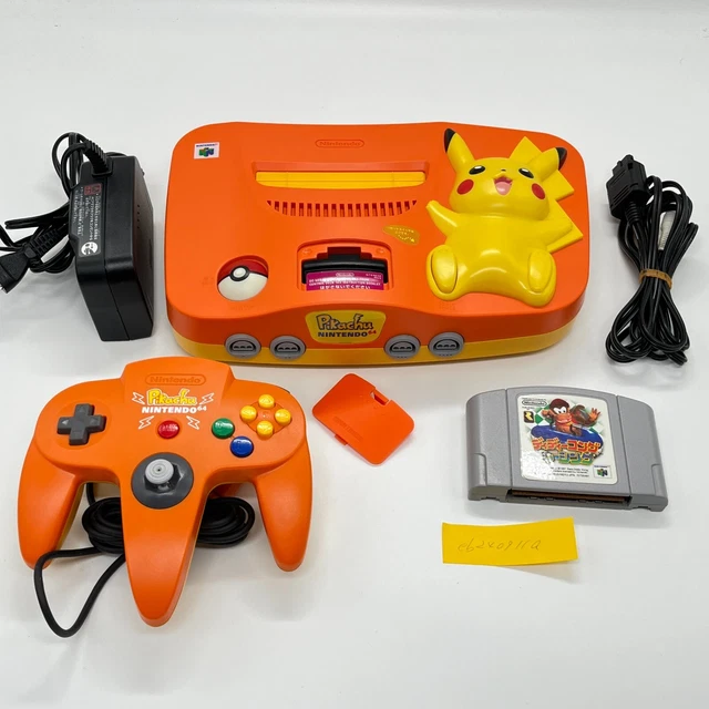 CONSOLE NINTENDO N64 Pikachu Orange - [Eccellente] Pokemon spedizione ...