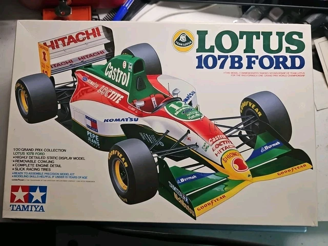 TAMIYA 1:20 LOTUS 107B Ford F1 Model Kit Unbuilt £36.09 - PicClick UK