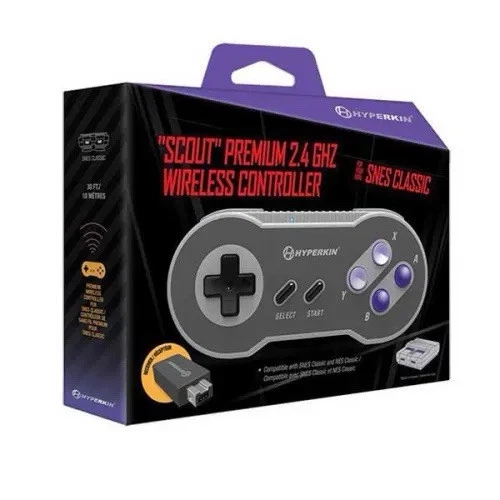 RARE HYPERKIN SCOUT Premium 2.4Ghz SNES Controller for SNES and NES Classic NEW £21.52 - PicClick UK