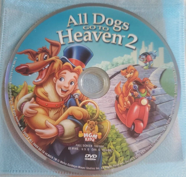 ALL DOGS GO To Heaven 2 Loose Disc DVD MGM $2.00 - PicClick CA