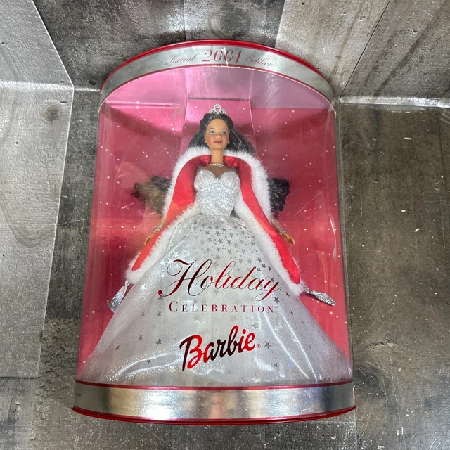 MATTEL BARBIE 2001 Holiday Celebration Special Edition African American mattel-barbie-2001-holiday-celebration-special-edition-african-american
