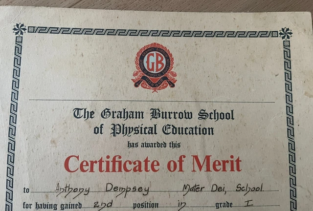 VINTAGE GRAHAM BURROW School SYDNEY "Certificate of Merit". $15.55 ...