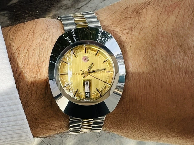 VINTAGE RADO DIASTAR Automatic Date Day Ceramic Great Working Condition ...