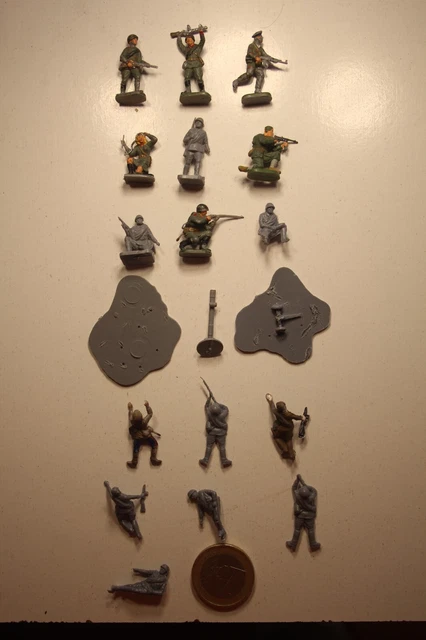 1/72 19 PIECES Ww2 Russian Soviet Infantry Airfix, Atlantic, Esci ...