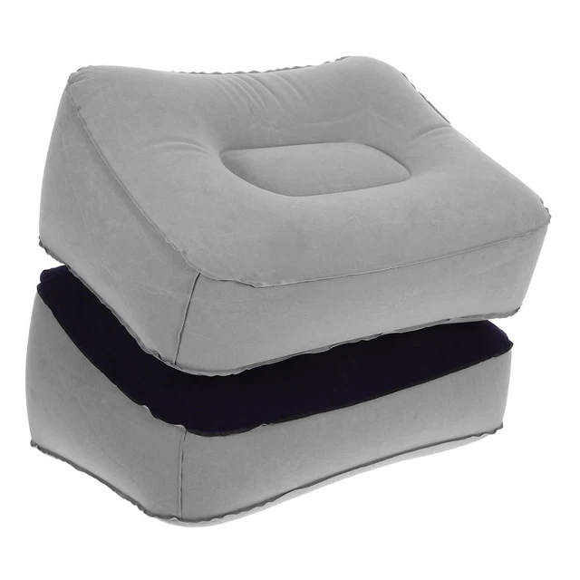 2 PCS LIGHTWEIGHT Foot Rest Inflatable Feet for Airplane Footrest Pad ...