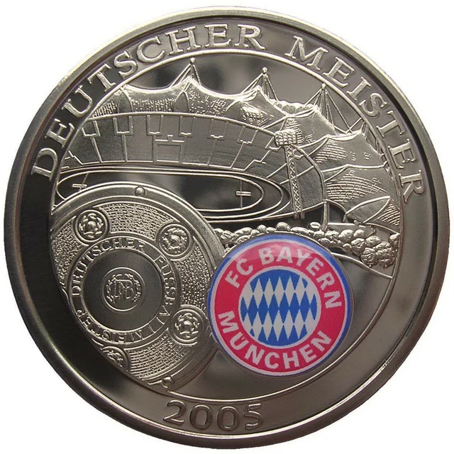 FC BAYERN MÜNCHEN - Münze-Medaille - Deutscher Meister 2005 EUR 10,00 - PicClick DE