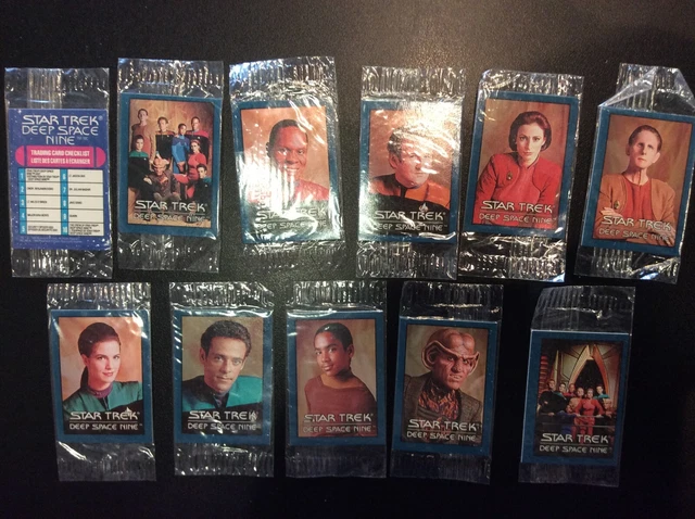 STAR TREK DEEP Space Nine FritoLay Hostess Cards Lot SEALED (1-10 w ...