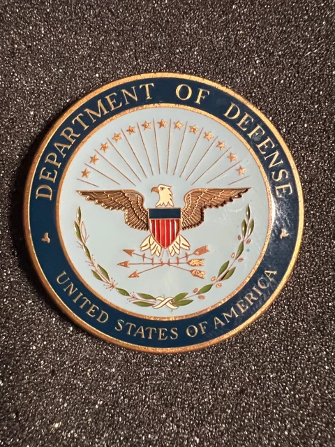 AUTHENTIC DOD SECRETARY of Defense SECDEF William S Cohen Challenge ...