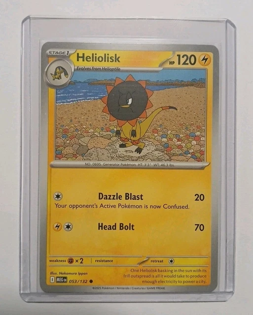 HELIOLISK 053/132 ME01: Mega Evolution Regular Pokémon TCG £1.79 ...