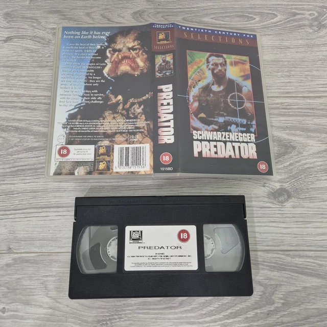 PREDATOR VHS 20TH Century Fox Selections Arnold Schwarzenegger Movie ...