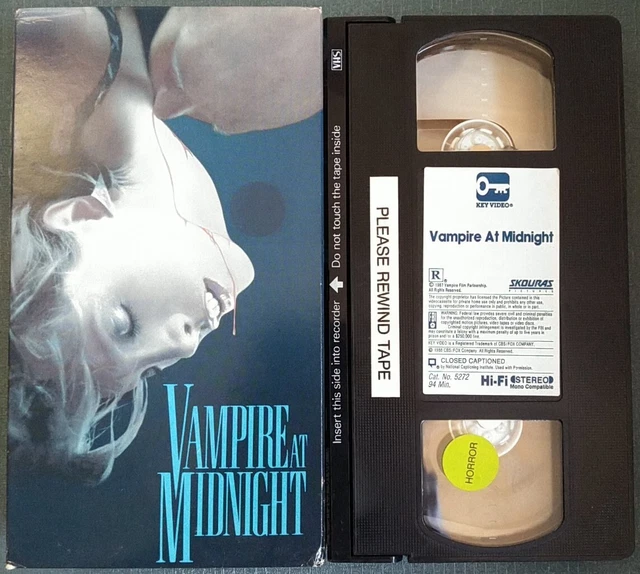 VAMPIRE AT MIDNIGHT RARE VHS HORROR 1988 Key Video CBS/FOX Vampire ...