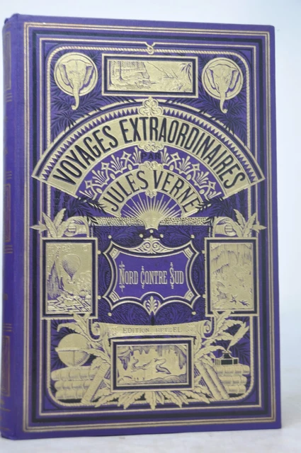 JULES VERNE NORD contre sud Edition Hetzel, Paris 1887 violet E.O EUR ...