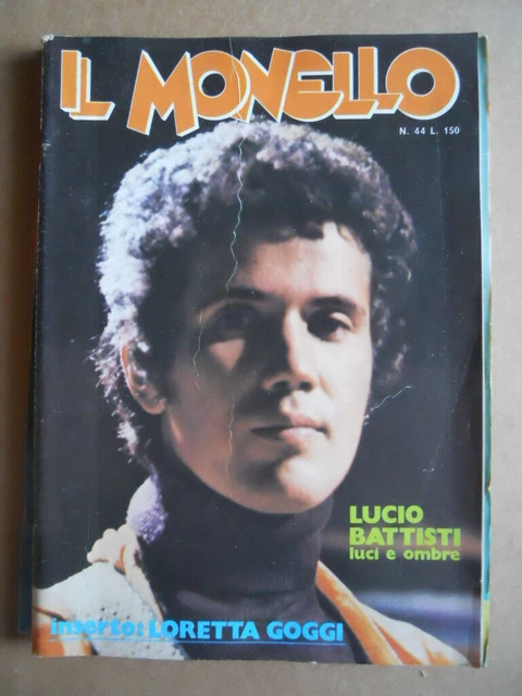 IL MONELLO N 44 1973 Speciale Lucio Battisti + Raro inserto LORETTA ...