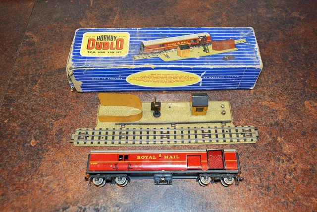 HORNBY DUBLO, OO gauge, 3 rail, TPO Mail Van Set Vintage Boxed. £7.59 ...