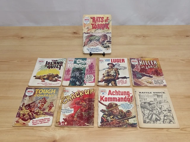 VINTAGE 1960S FLEETWAY War Battle Picture Library Comic Bundle - Issue ...