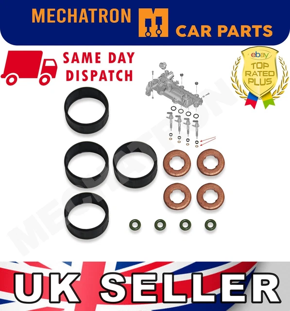 FORD FIESTA FUSION 1.4 Tdci Fuel Injector Seal & Washer & Oring Set ...