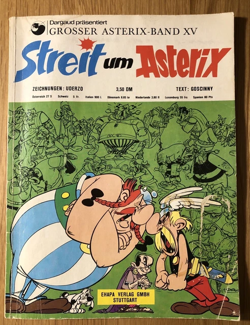 GROSSER ASTERIX-BAND XV - Streit um Asterix - Erstausgabe aus dem Jahr 1973 EUR 8,00 - PicClick DE