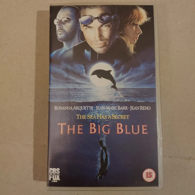 BIG BLUE VHS Video Tape Movie Action Packed Thriller 1998 Luc Besson ...