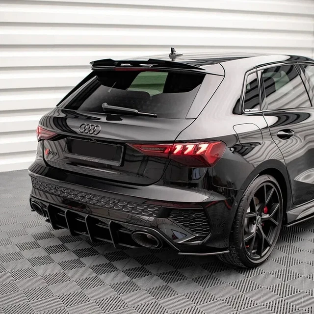 AUDI A3 S3 RS3 8Y Hatchback GLOSS BLACK Rear Roof Spoiler Lip £74.99 ...