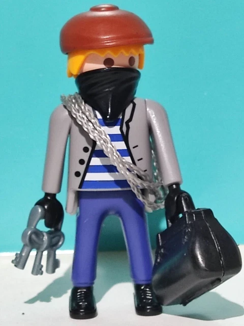 PLAYMOBIL FIGURE THIEF Victorian Thief Ref 4507 Pink Series Mansion £8. ...