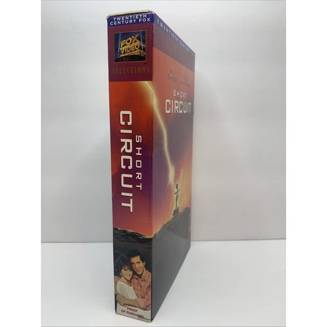VINTAGE 1986 VHS SHORT CIRCUIT Movie & Promotional Insert "Club Fox ...