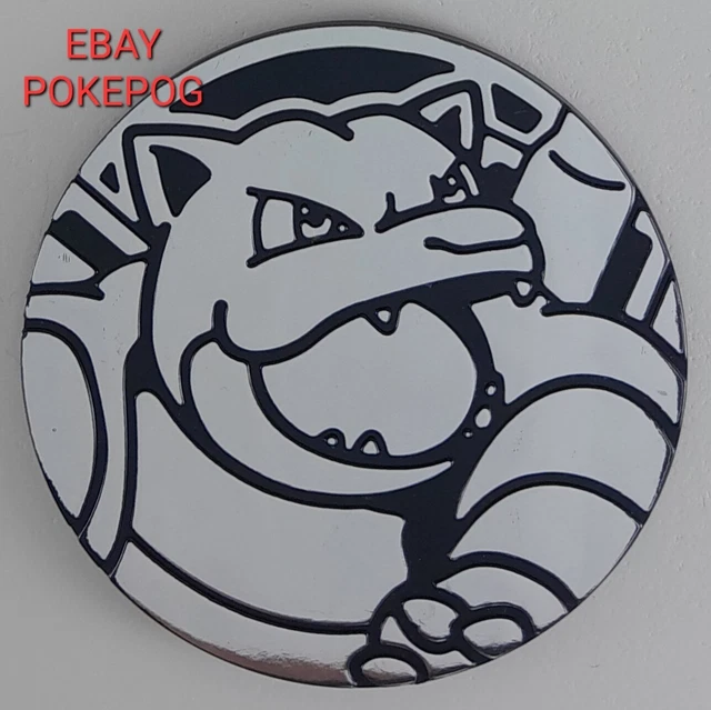 TORTANK / BLASTOISE 2022 Jeton JUMBO Coin Pokémon Silver Mirror ...