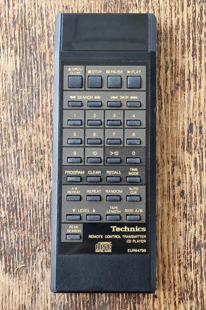 TECHNICS EUR64798 REMOTE Control Transmitter Cd Player Genuine Original ...