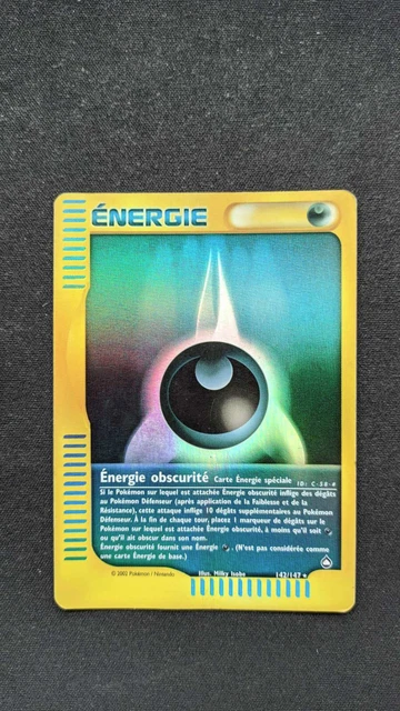 CARTE POKÉMON ENERGIE obscurité 142/147 holoe Aquapolis Wizards EUR 30 ...