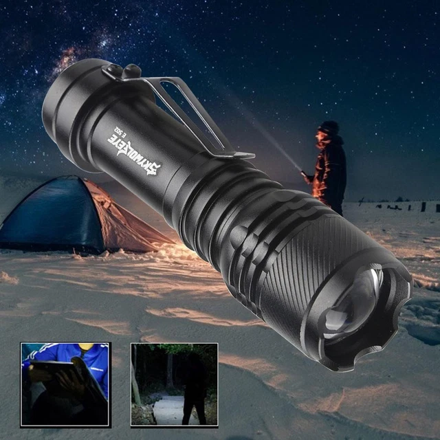 MINI LED FLASHLIGHT 3 Modes Ultra Bright Handheld Pen Clip Light Pocket ...