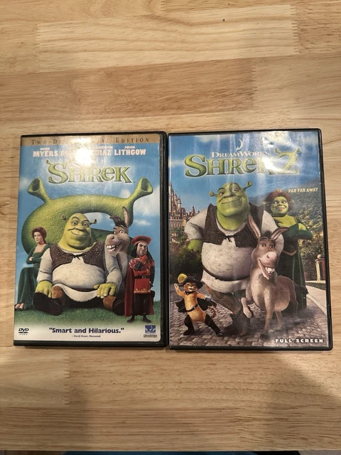 SHREK 1 AND Shrek 2 DVD Lot Dreamworks Animation Movie Cartoon £4.84 ...