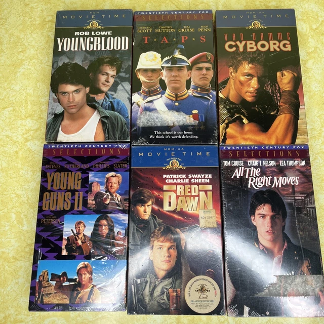 LOT OF 6 Sealed VHS 80’s Action Movies Bundle Tom Cruise Swayze Slater ...