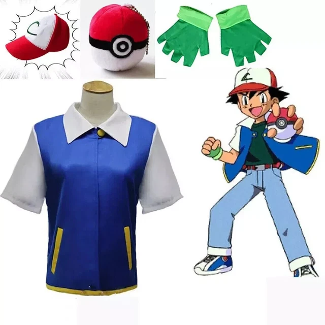 KIDS POKEMON ASH Ketchum Fancy Dress Costume Boys Pokemon Costume Set £ ...