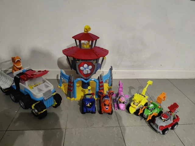 PAW PATROL DINO Rescue Playset including Dino Rescue Tower, vehicles ...