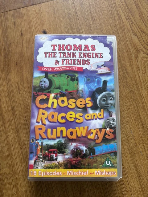 THOMAS THE TANK engine & friends Chases races and runaways VHS VIDEO £ ...