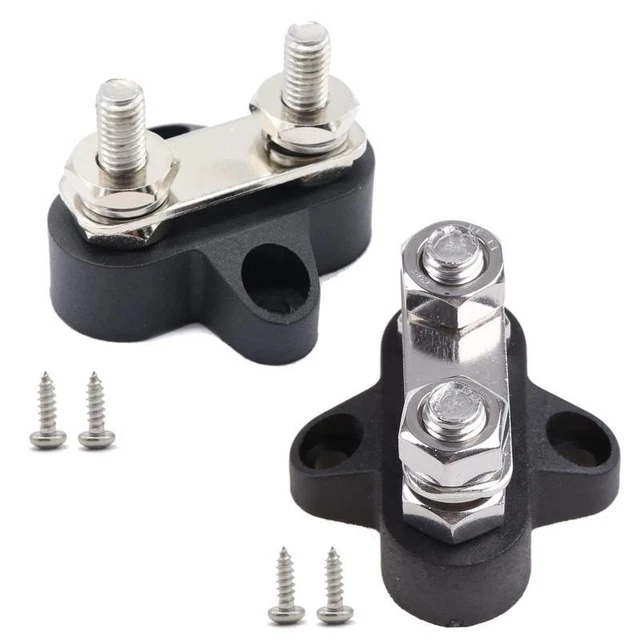 POWER DISTRIBUTION TERMINAL Block Connect Bus Bar M8 Dual Terminal ...