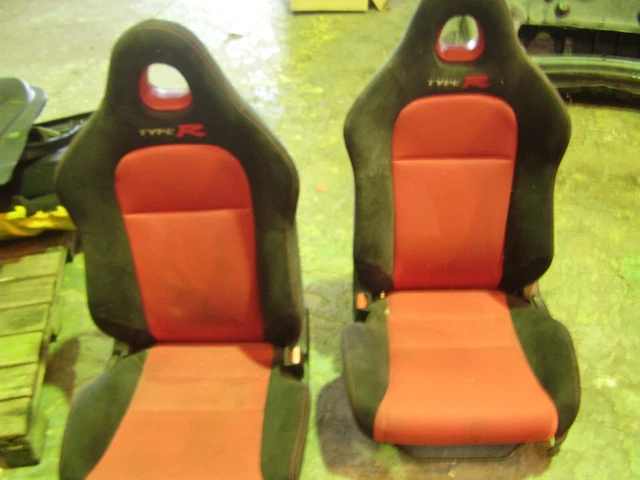 GENUINE HONDA CIVIC TYPE R seats ALCANTARA FABRIC INTERIOR TRIM SEATS ...