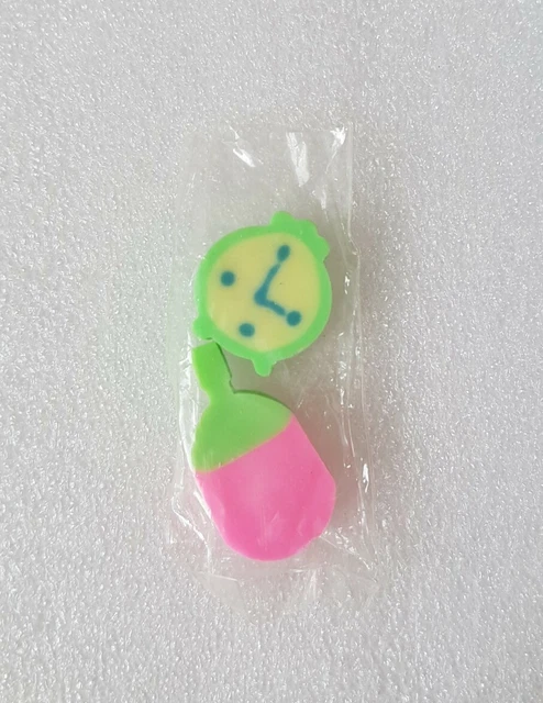 RARE VINTAGE 1980S Clock & Ice Lolly Erasers rubbers gommes gommine £5. ...