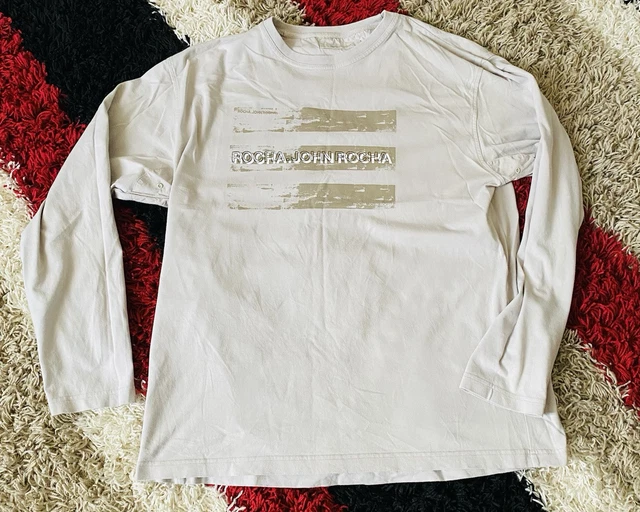 MENS ROCHA JOHN Rocha Long Sleeved T-shirt XL £12.16 - PicClick UK