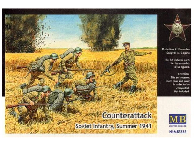 MASTER BOX MODEL 1/35 "Counterattack" - Soviet Infantry Summer 1941 (6 ...