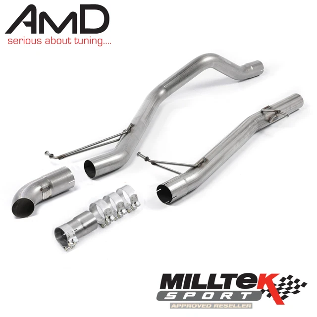 MILLTEK VW TRANSPORTER T5 T6 Auspuff resonanzfrei SSXVW200 SWB diskret ...