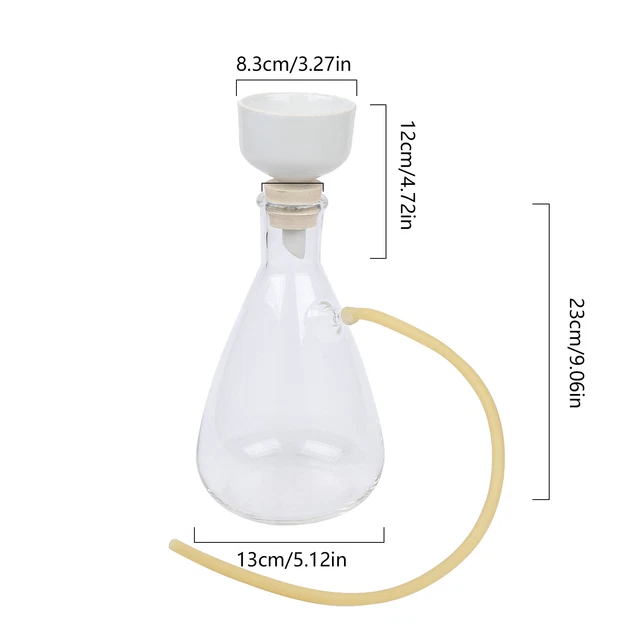1000ML LAB SUCTION Filter Filtration Kit Buchner Funnel +Flask +Cork ...